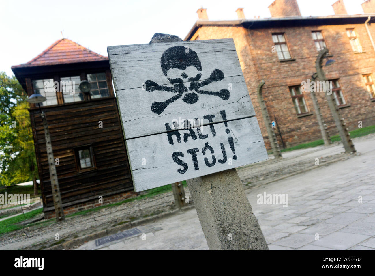 Auschwitz Concentration Camp In Poland High Resolution Stock ...