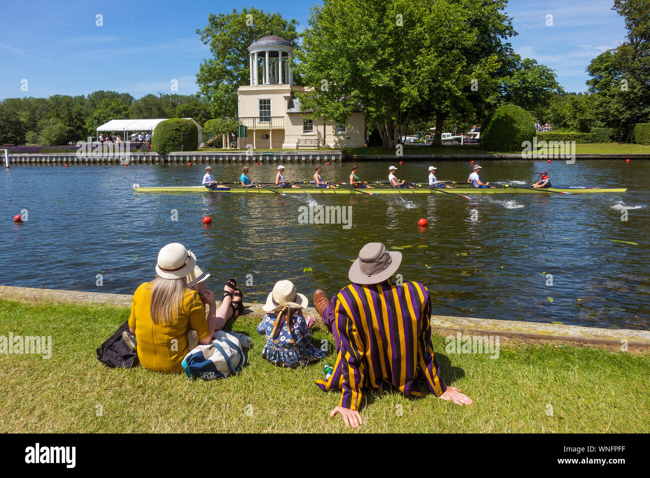 England, Henley Royal Regatta & Temple island Stock Photo - Alamy