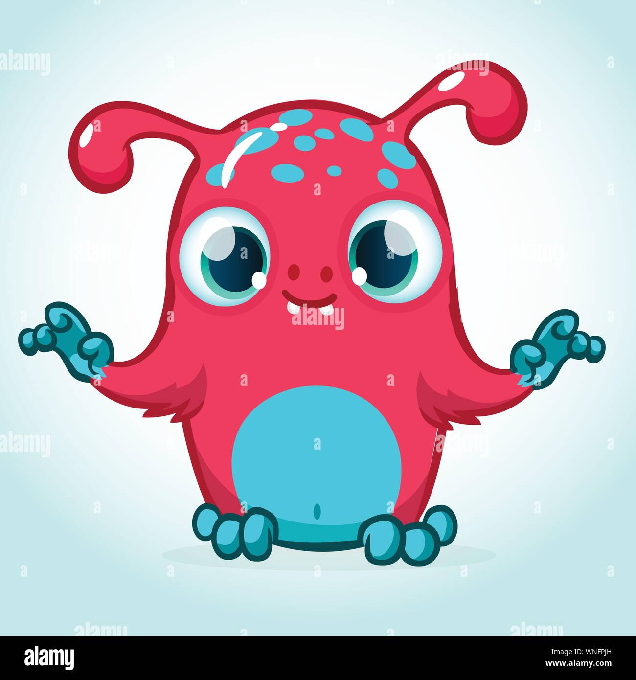 Cute monster cartoon Stock Vector Image & Art - Alamy