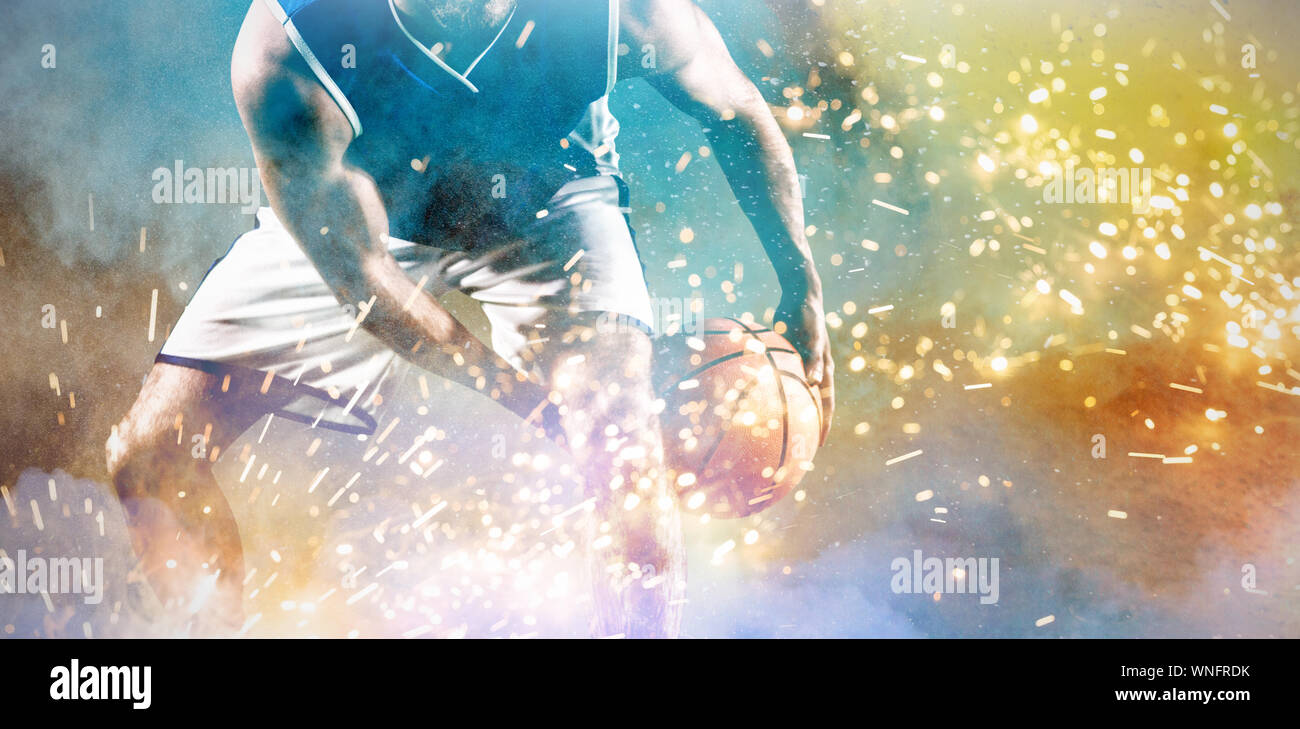Composite image of basketball player Stock Photo - Alamy