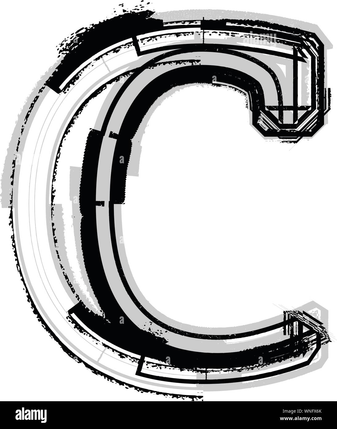 Letter C Black and White Stock Photos & Images - Alamy