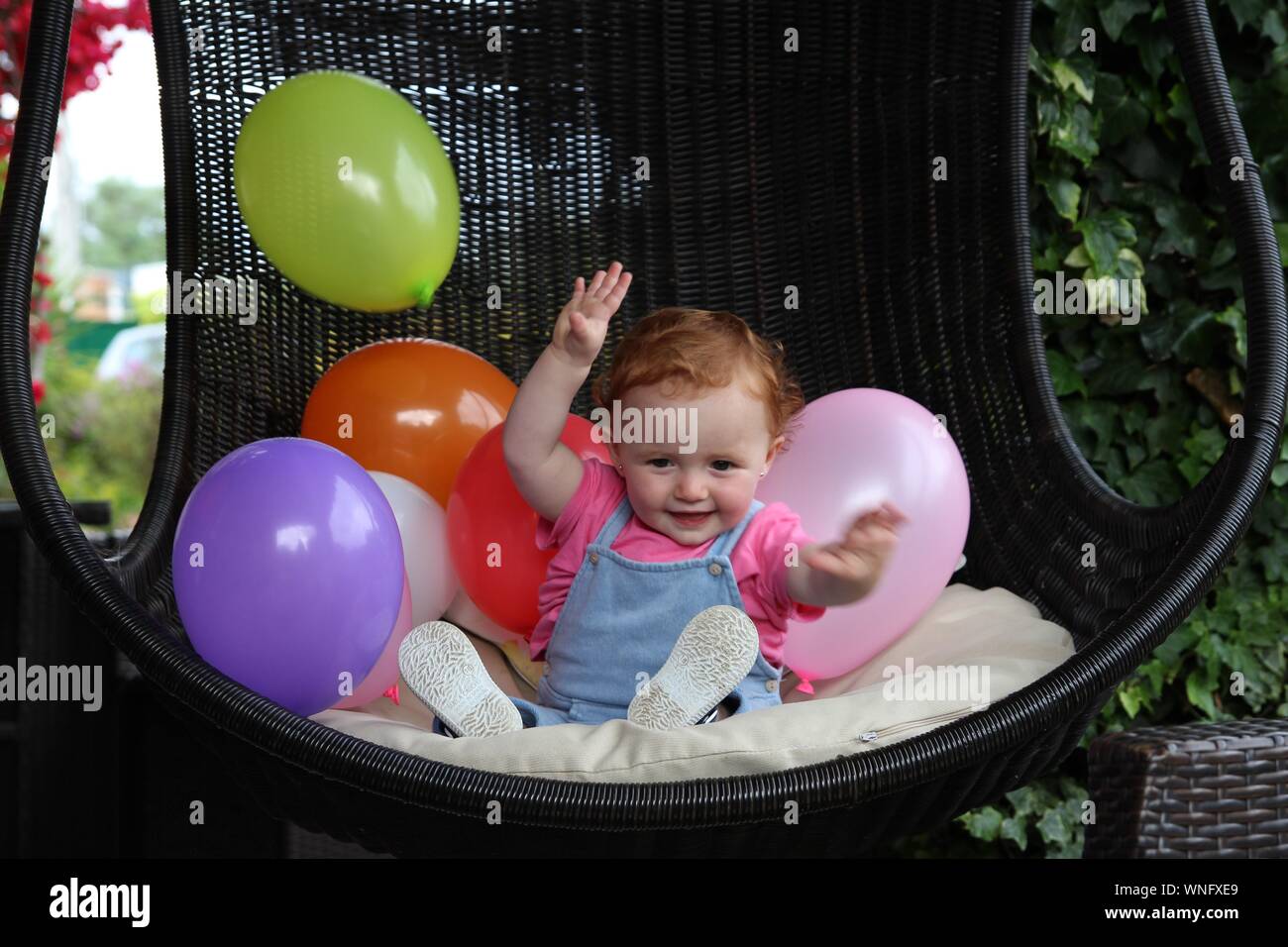 Balloon back chair hi-res stock photography and images - Alamy