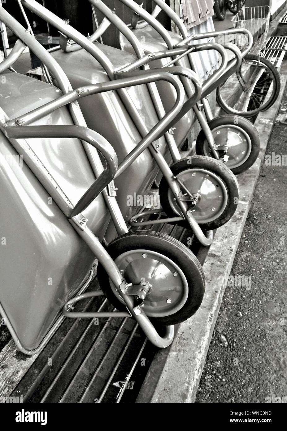Upside Down Wheelbarrow High Resolution Stock Photography and Images ...