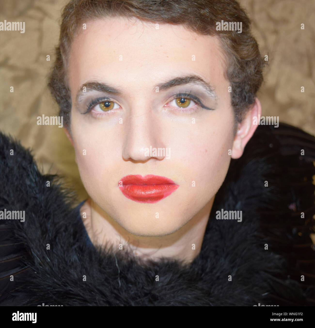 Close up man lipstick hi-res stock photography and images - Alamy