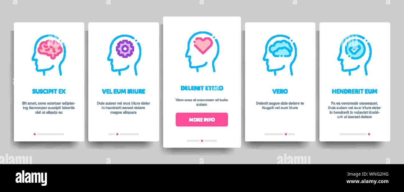 Mind Elements Signs Vector Onboarding Stock Vector Image & Art - Alamy