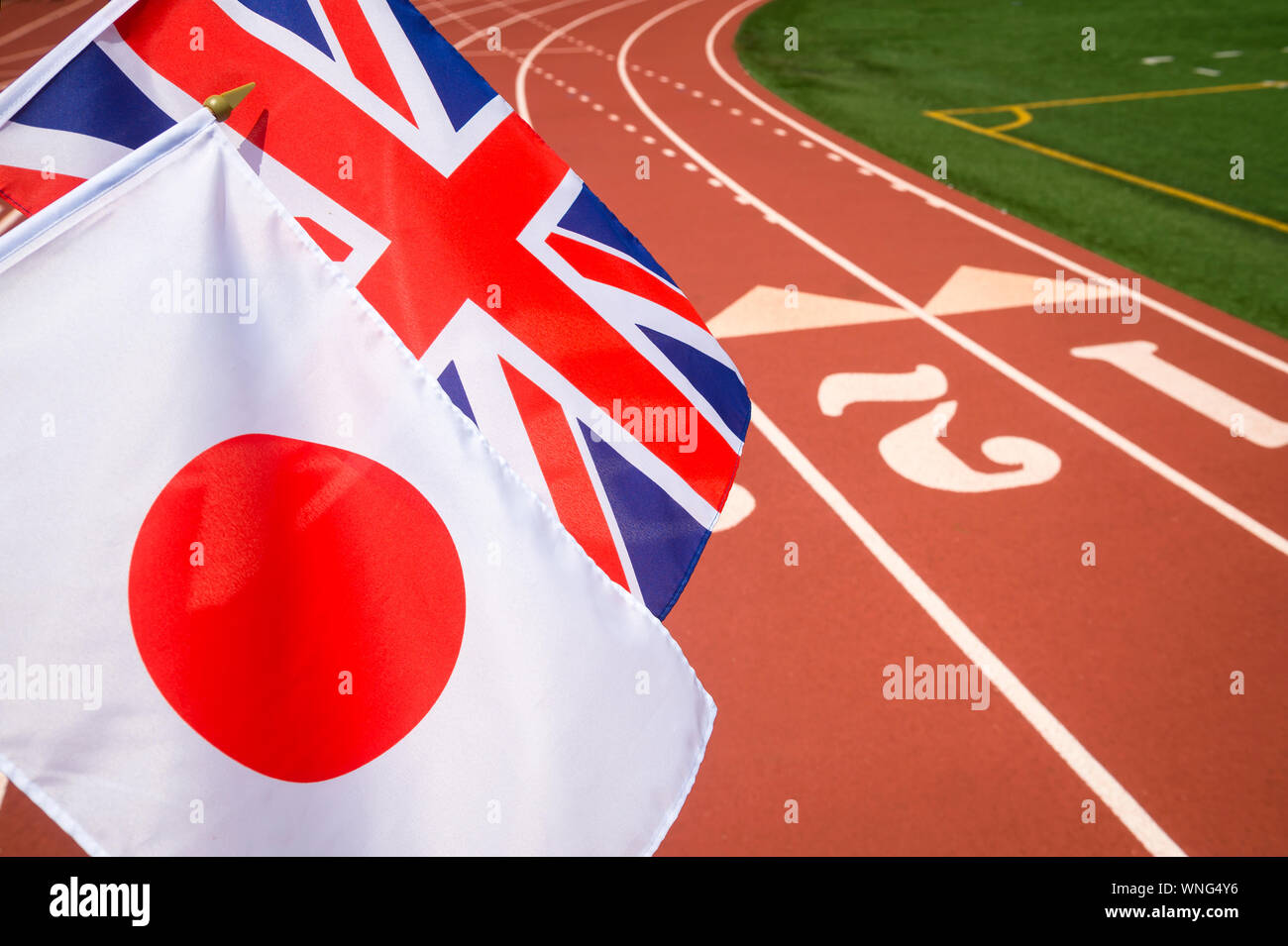 Japanese british flag uk union jack asia hi-res stock photography and ...