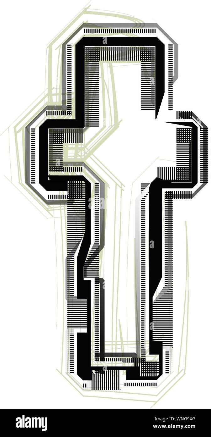 technological font. LETTER t Stock Vector Image & Art - Alamy