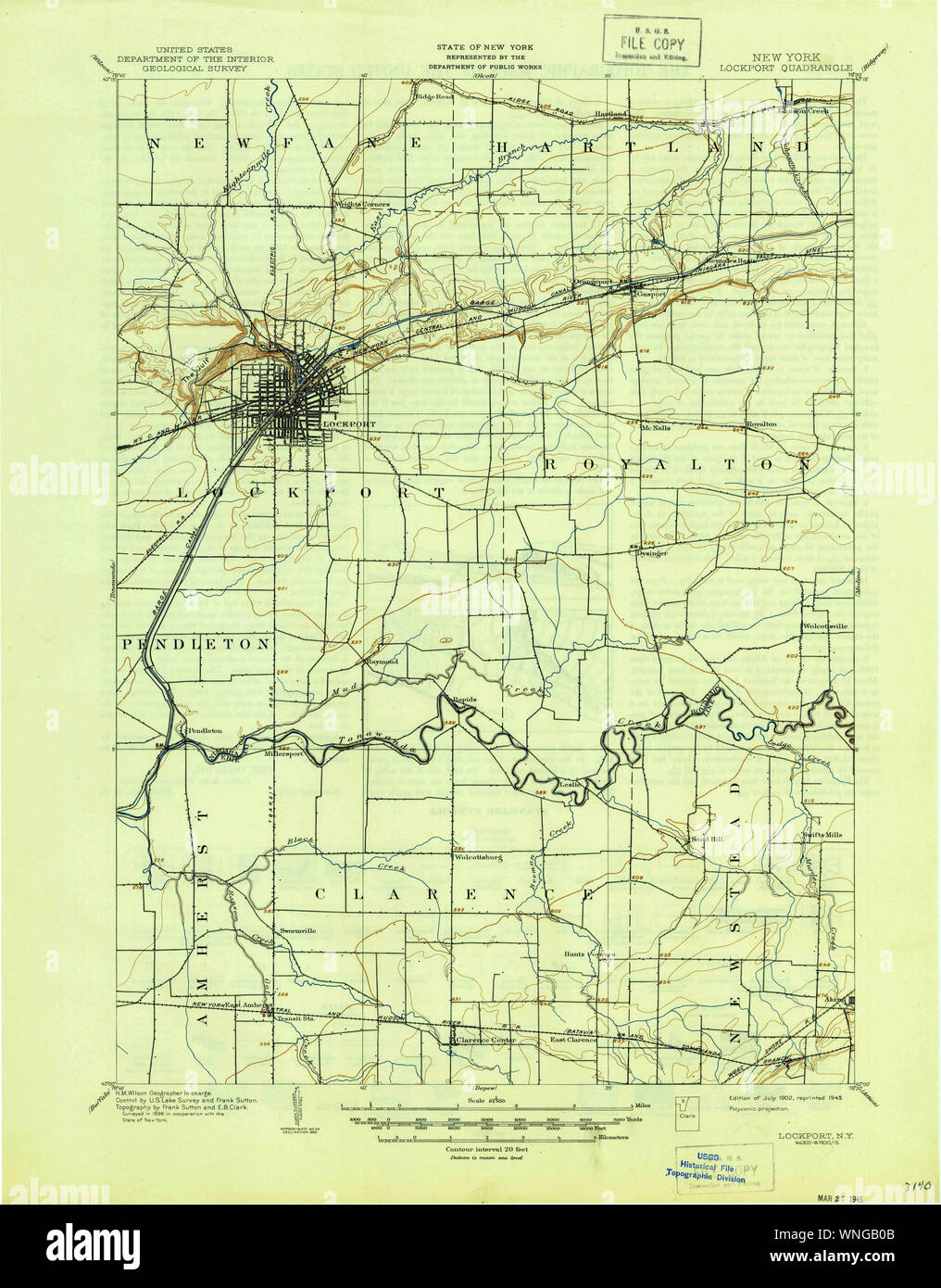Map of lockport hi-res stock photography and images - Alamy