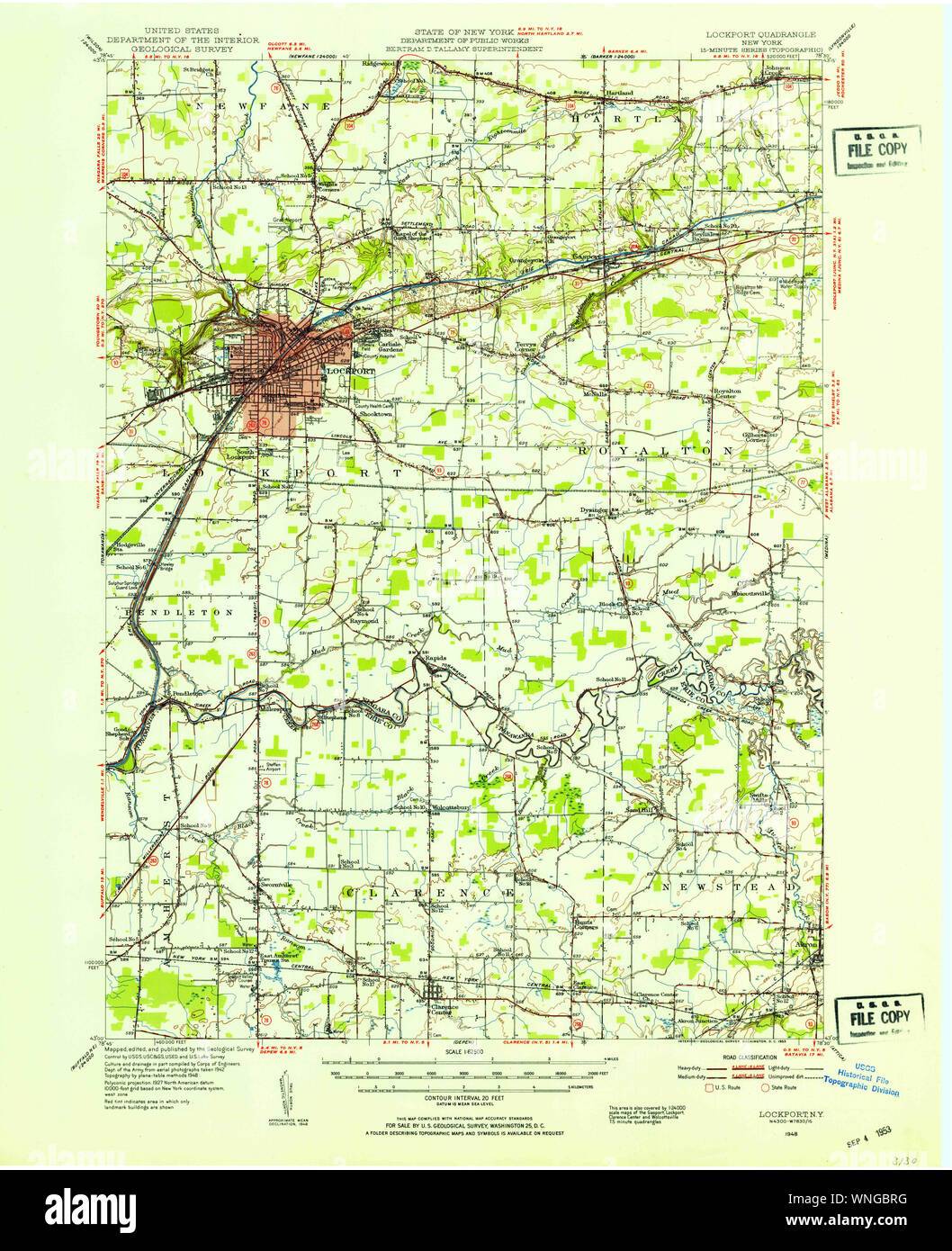 Map Of Lockport High Resolution Stock Photography and Images - Alamy
