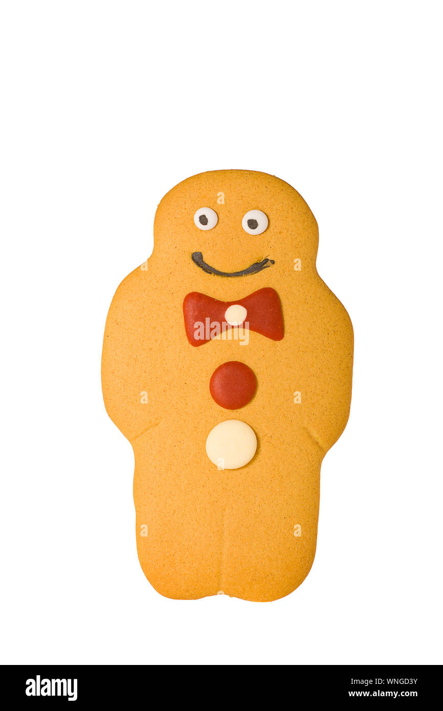 Gingerbread man biscuit Cut Out Stock Images & Pictures - Alamy