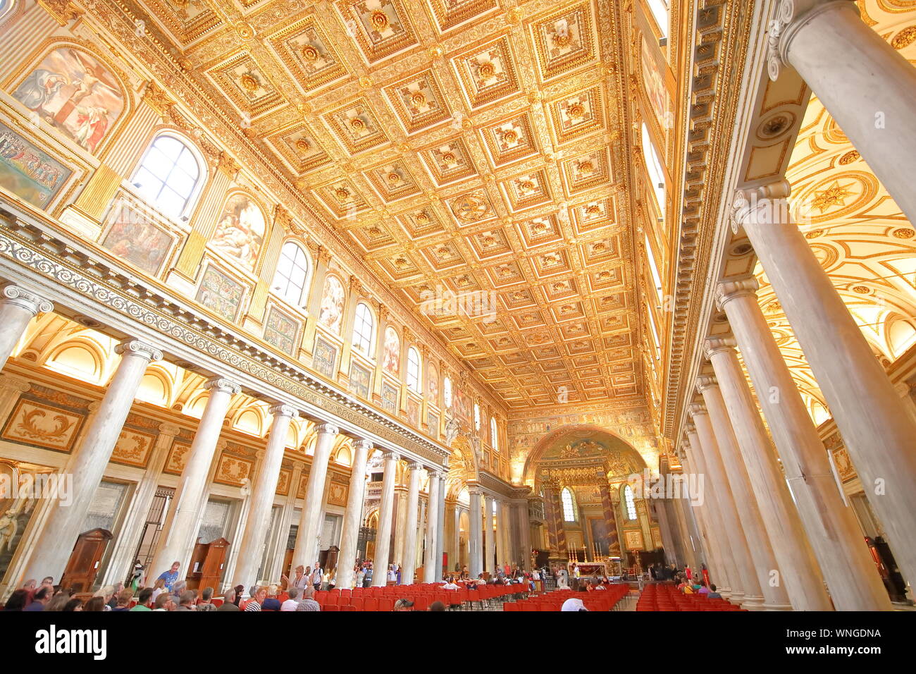 Basilica Papale di Santa Maria Maggiore church Rome Italy Stock Photo ...
