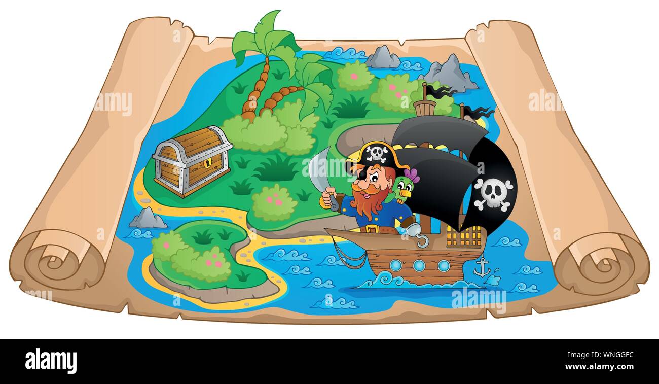 Treasure island pirate parrot Cut Out Stock Images & Pictures - Alamy