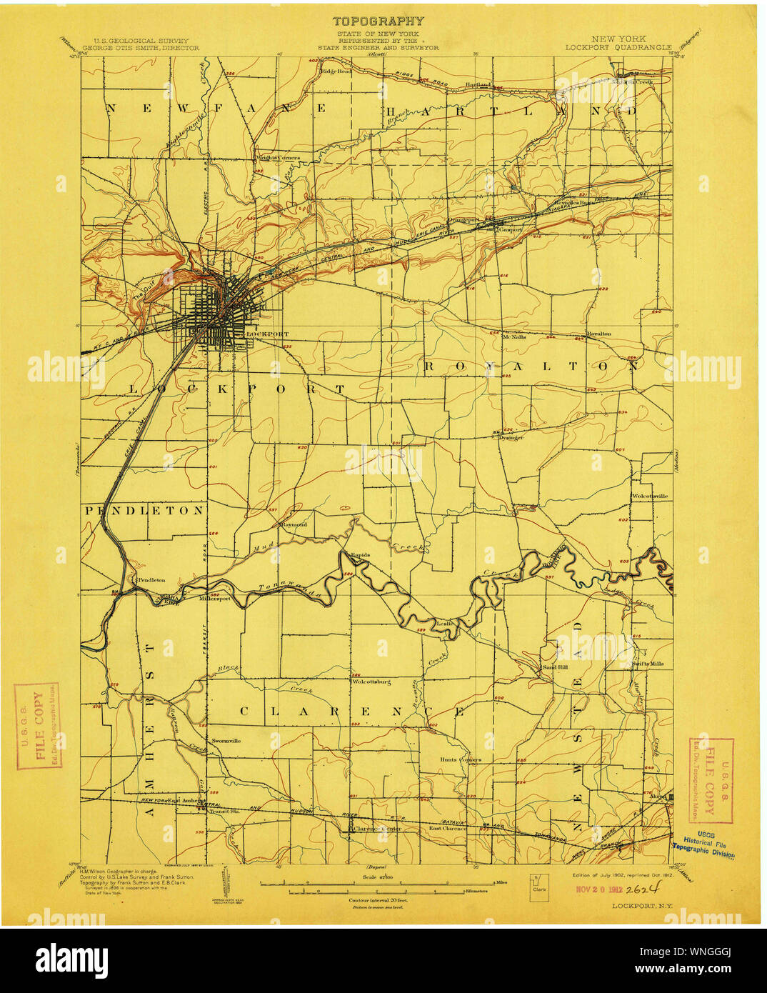 Map of lockport hi-res stock photography and images - Alamy