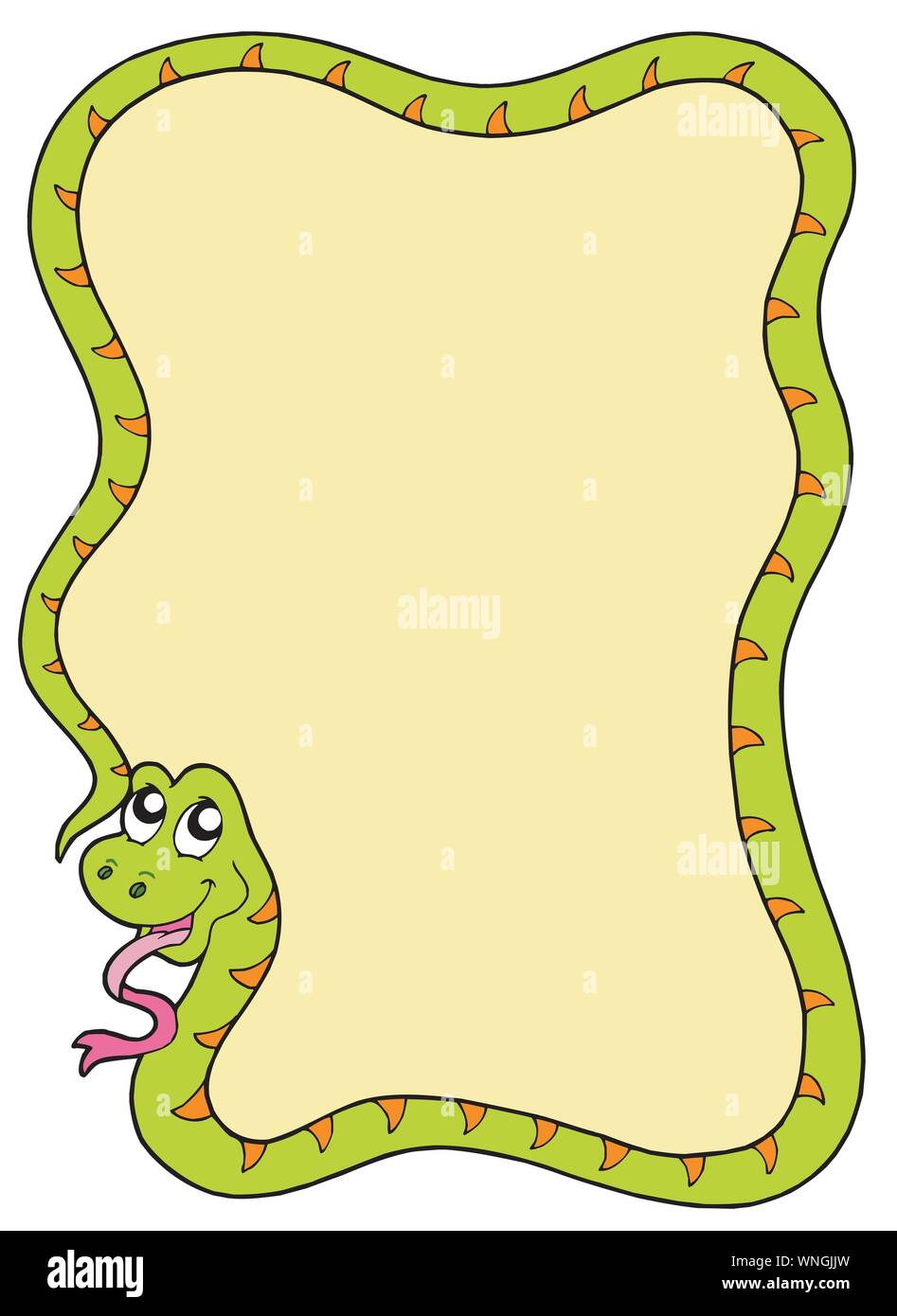 Snake frame 1 Stock Vector Image & Art - Alamy