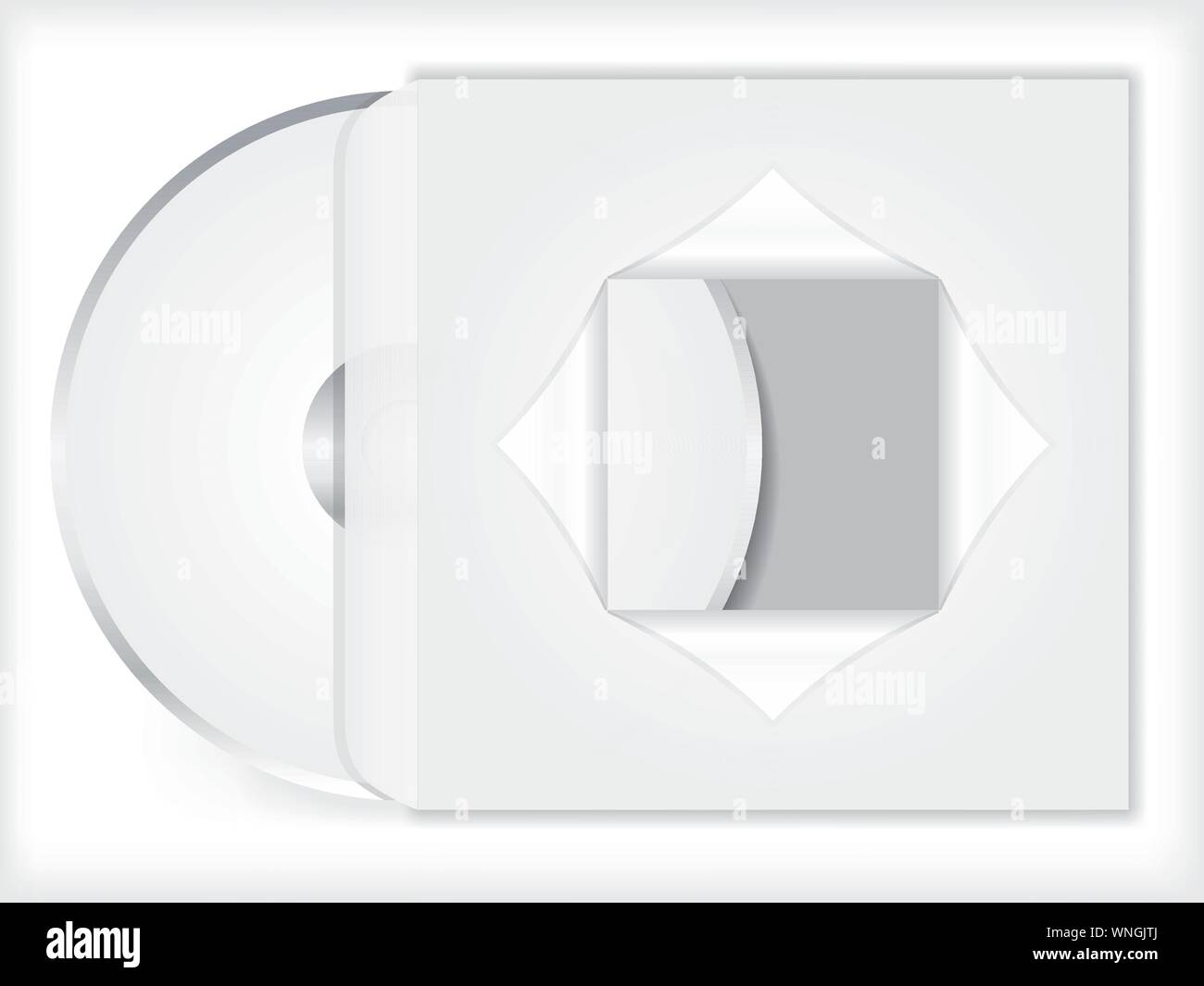 Blank cd/dvd with sleeve Stock Vector Image & Art - Alamy