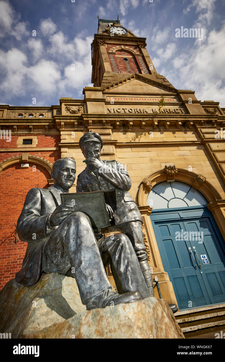 Tameside Jack Judge Statue Lord Pendry Square Stalybridge commemorating ...