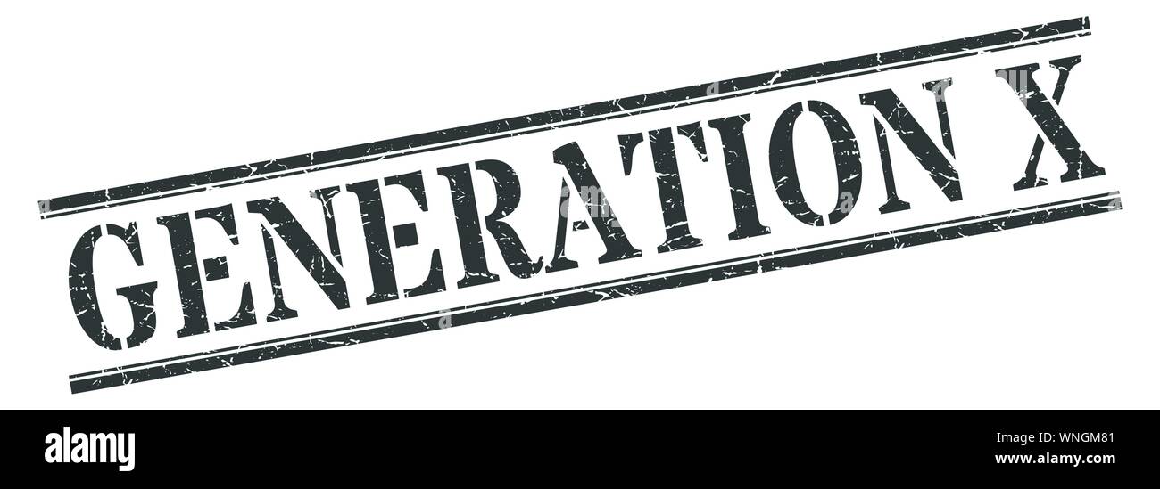 generation x stamp. generation x square grunge sign. generation x Stock ...
