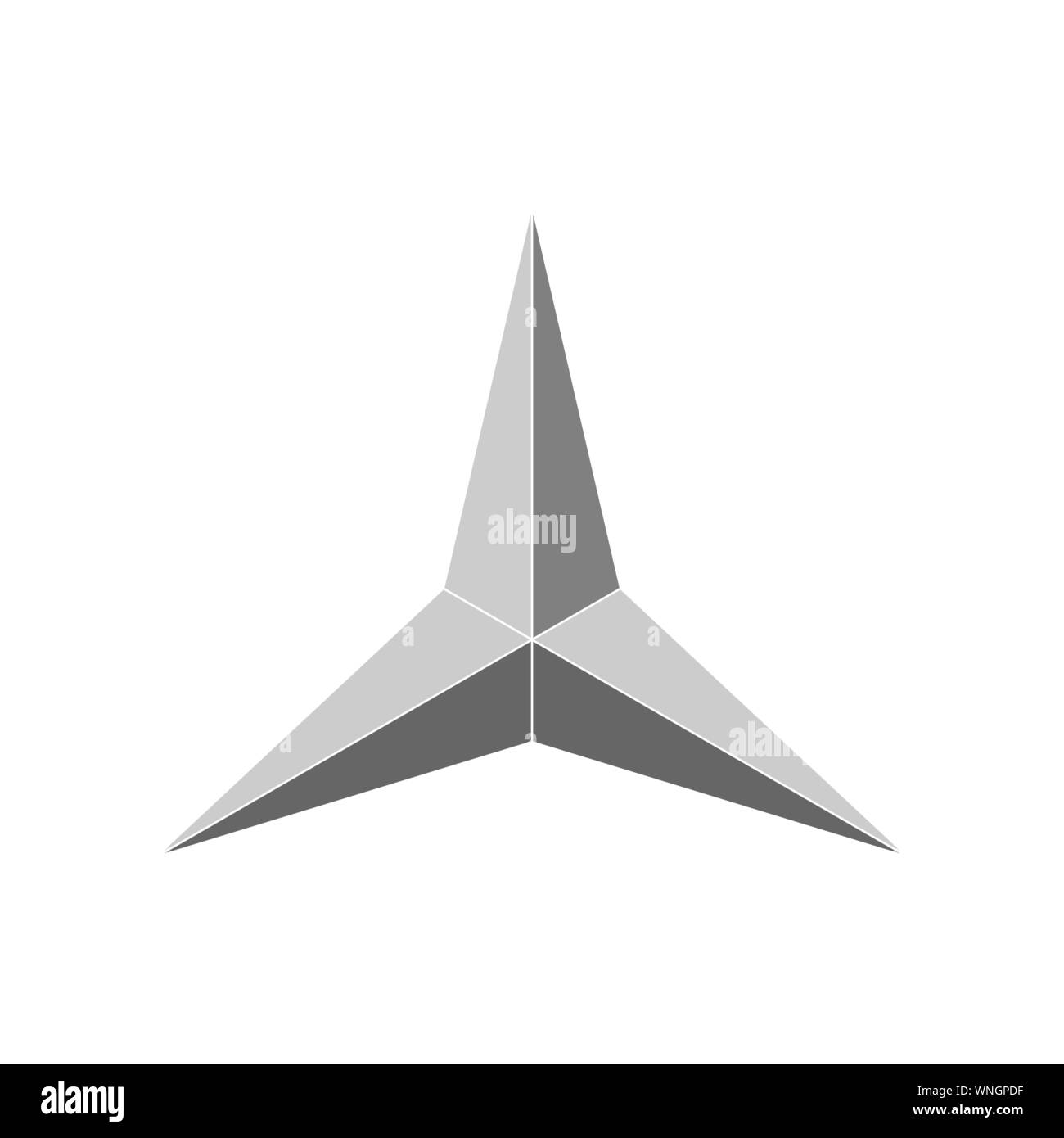 3 point star emblem Stock Vector Images - Alamy