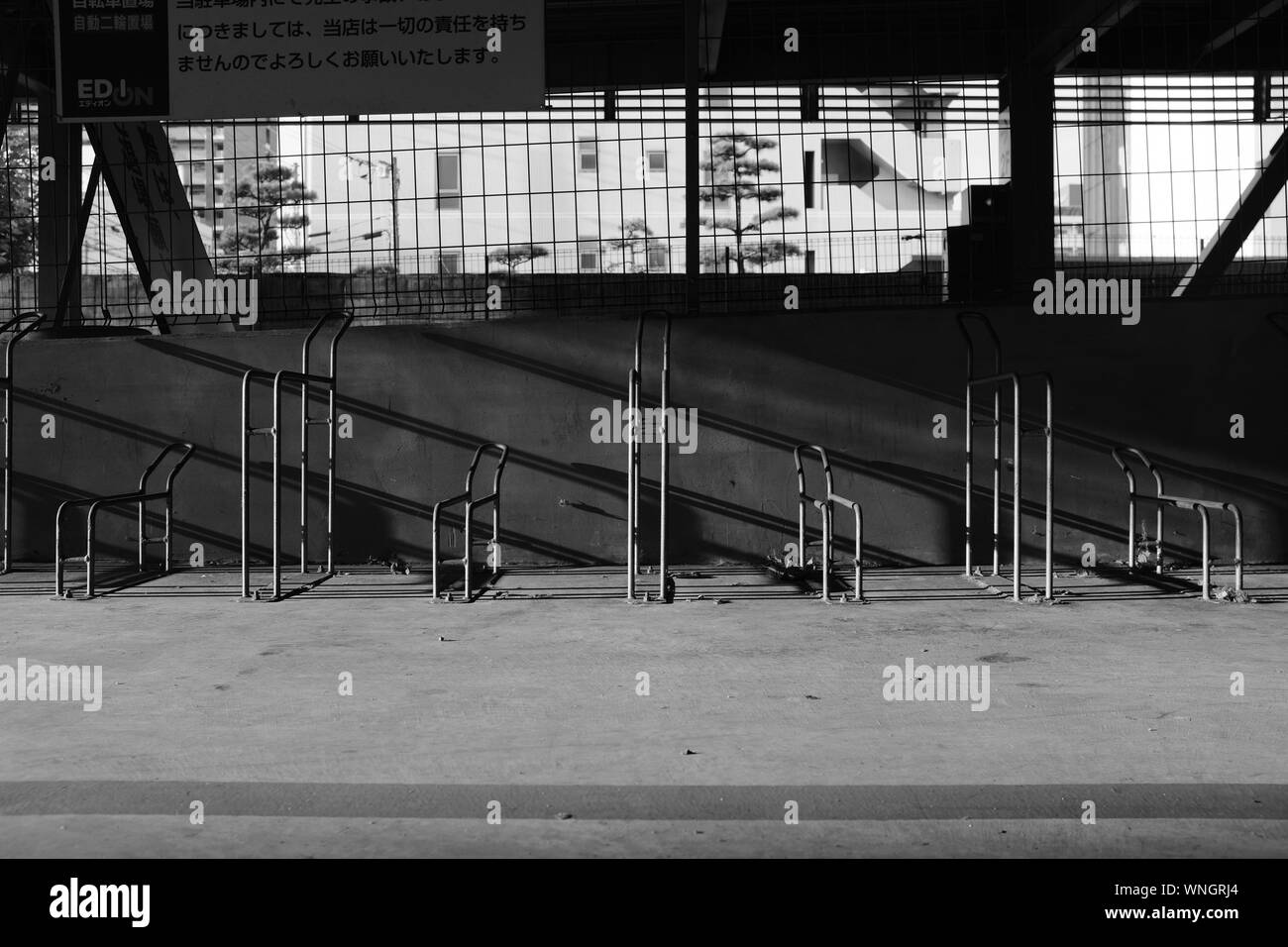 Secure cycle bicycle parking park racks hi-res stock photography and ...