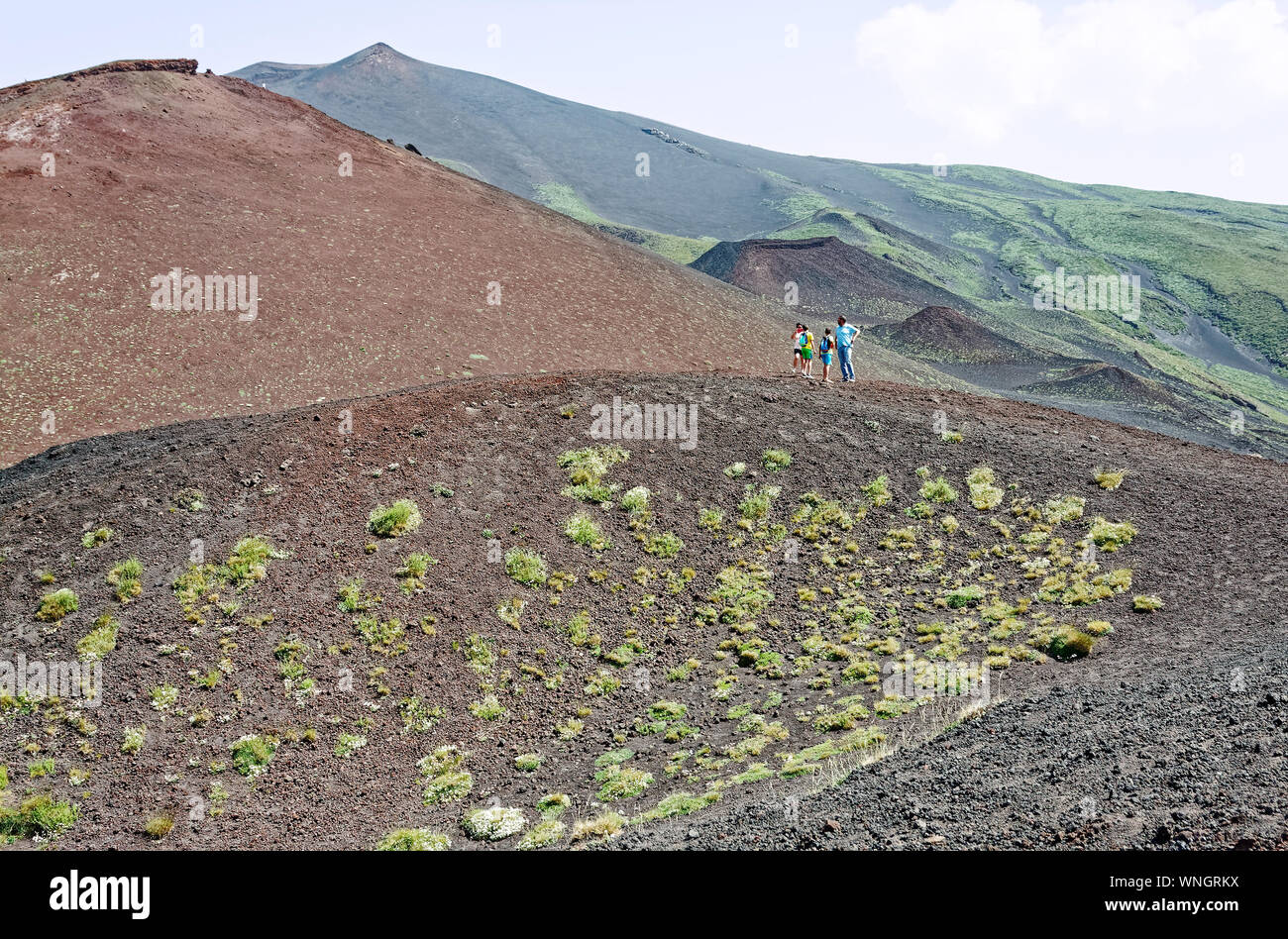 Mount Etna; Europe's largest active volcano; nature, devastation ...