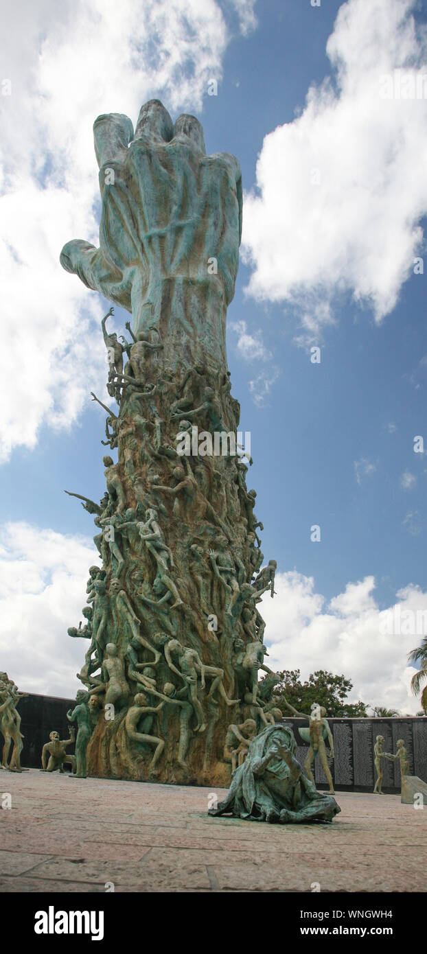 Holocaust Memorial in Miami Beach, Florida, USA, America, Sculpture of ...