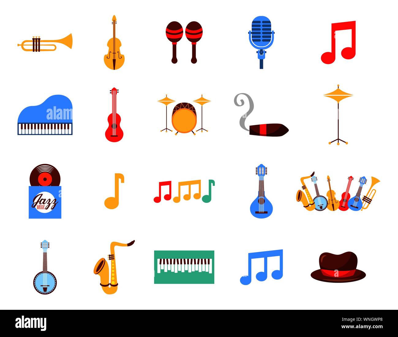 Concert loudspeakers Stock Vector Images - Alamy