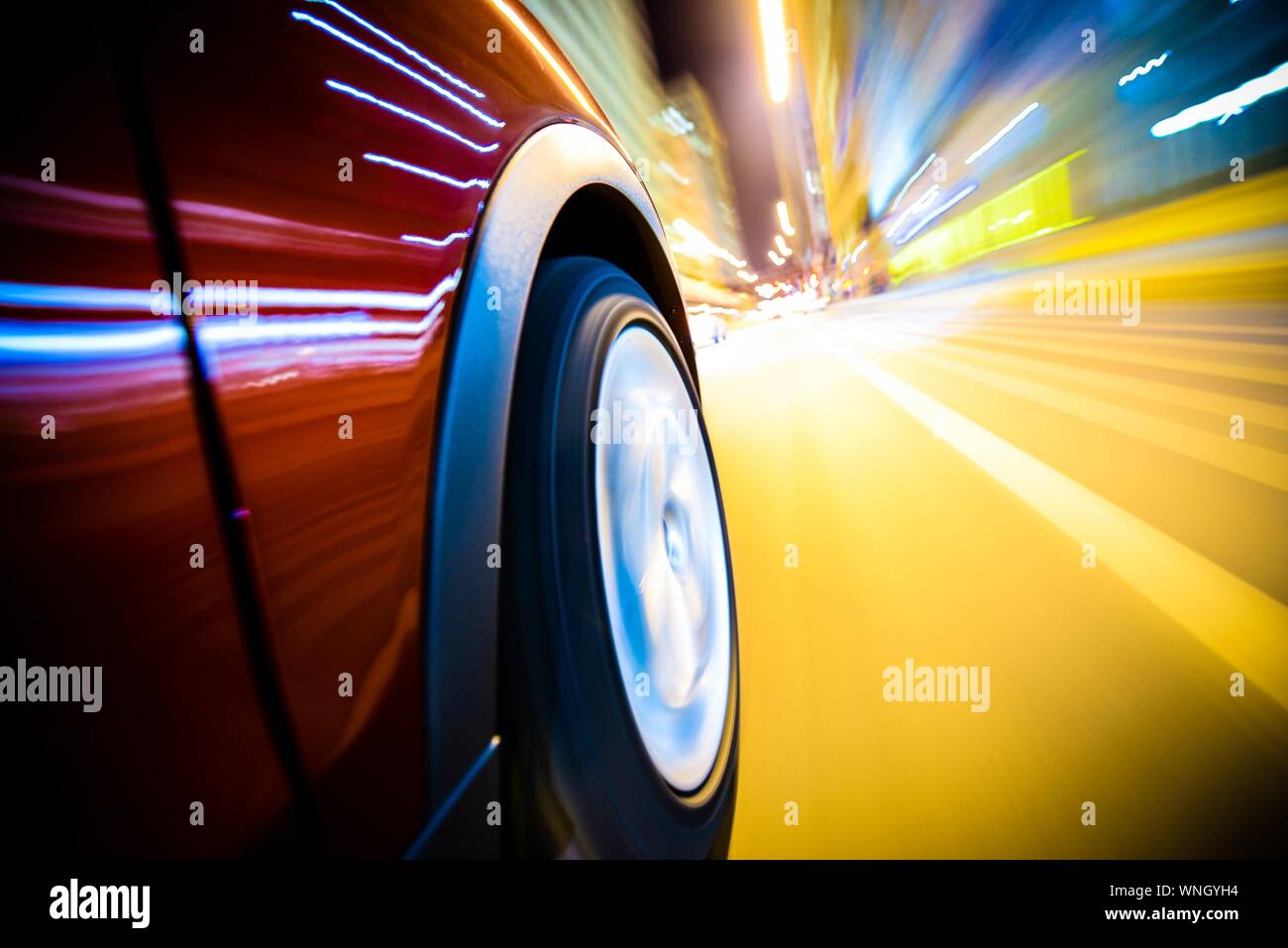 Light Trails On Street Stock Photo Alamy light-trails-on-street-stock-photo-alamy