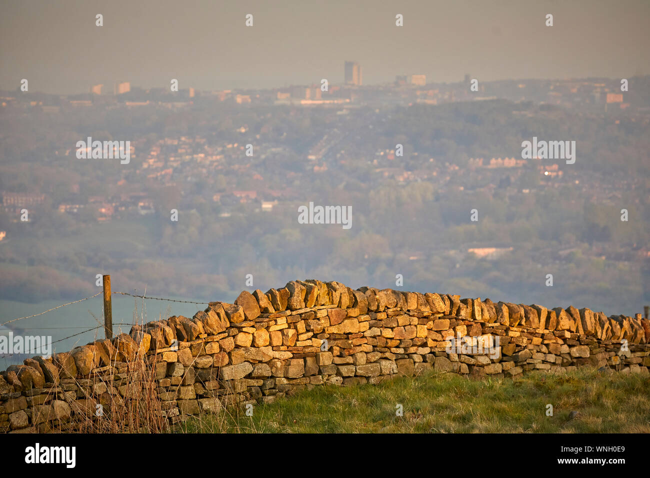Tameside landmarks, circular Hartshead Pike Tower Grade II listed ...