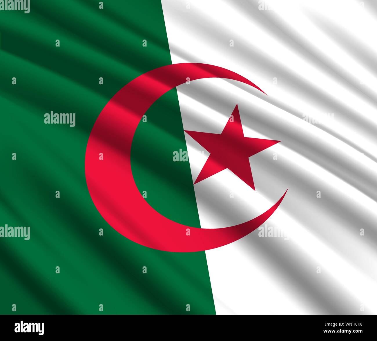 3d background flag algeria Stock Vector Images - Alamy