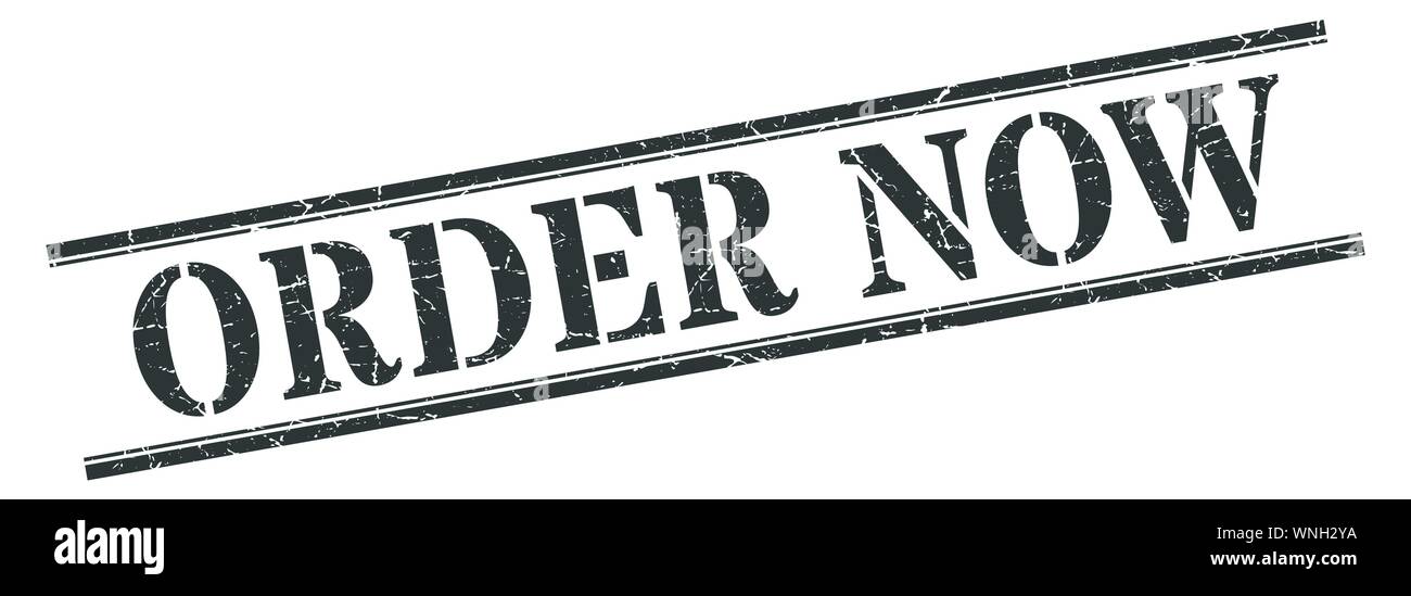 order now stamp. order now square grunge sign. order now Stock Vector ...