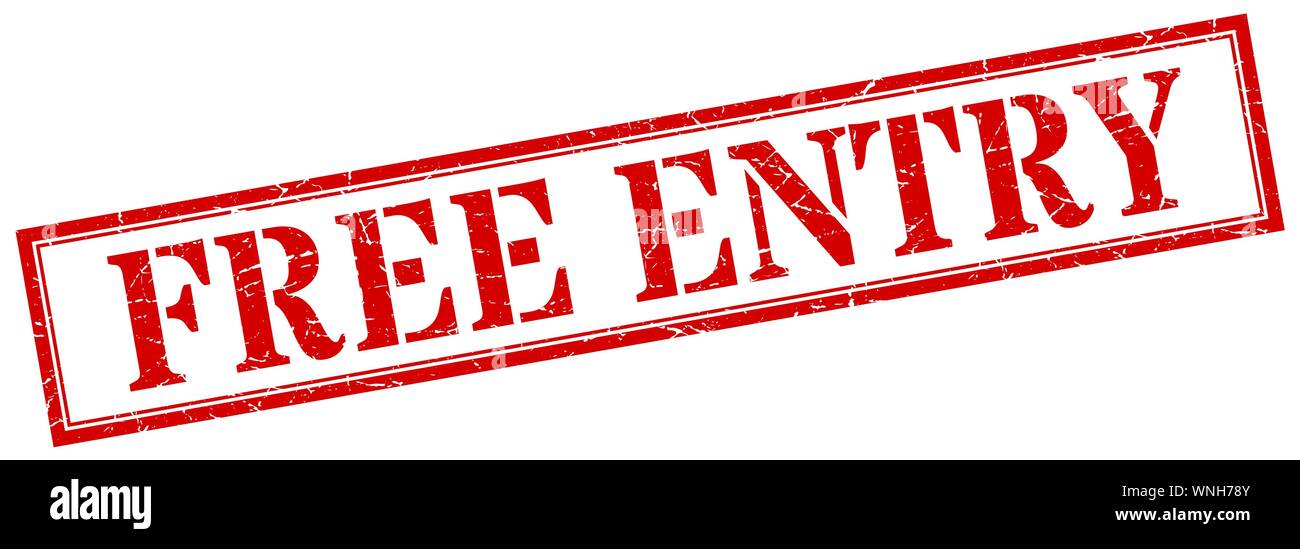 free entry stamp. free entry square grunge sign. free entry Stock Vector Image & Art - Alamy