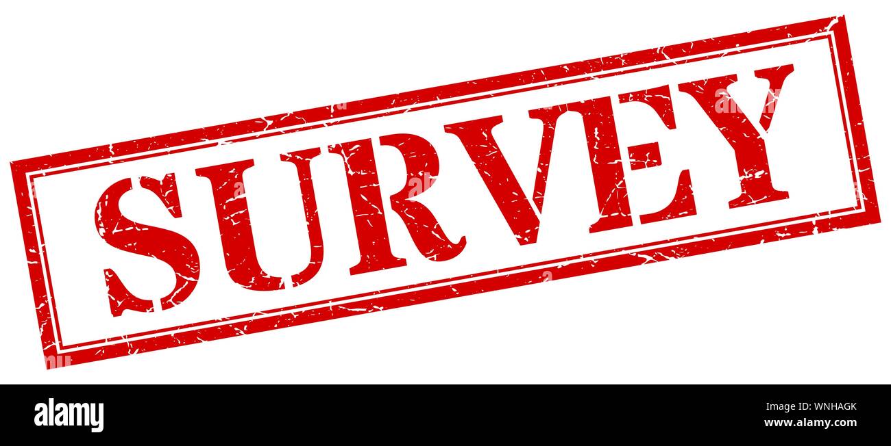 survey stamp. survey square grunge sign. survey Stock Vector Image ...