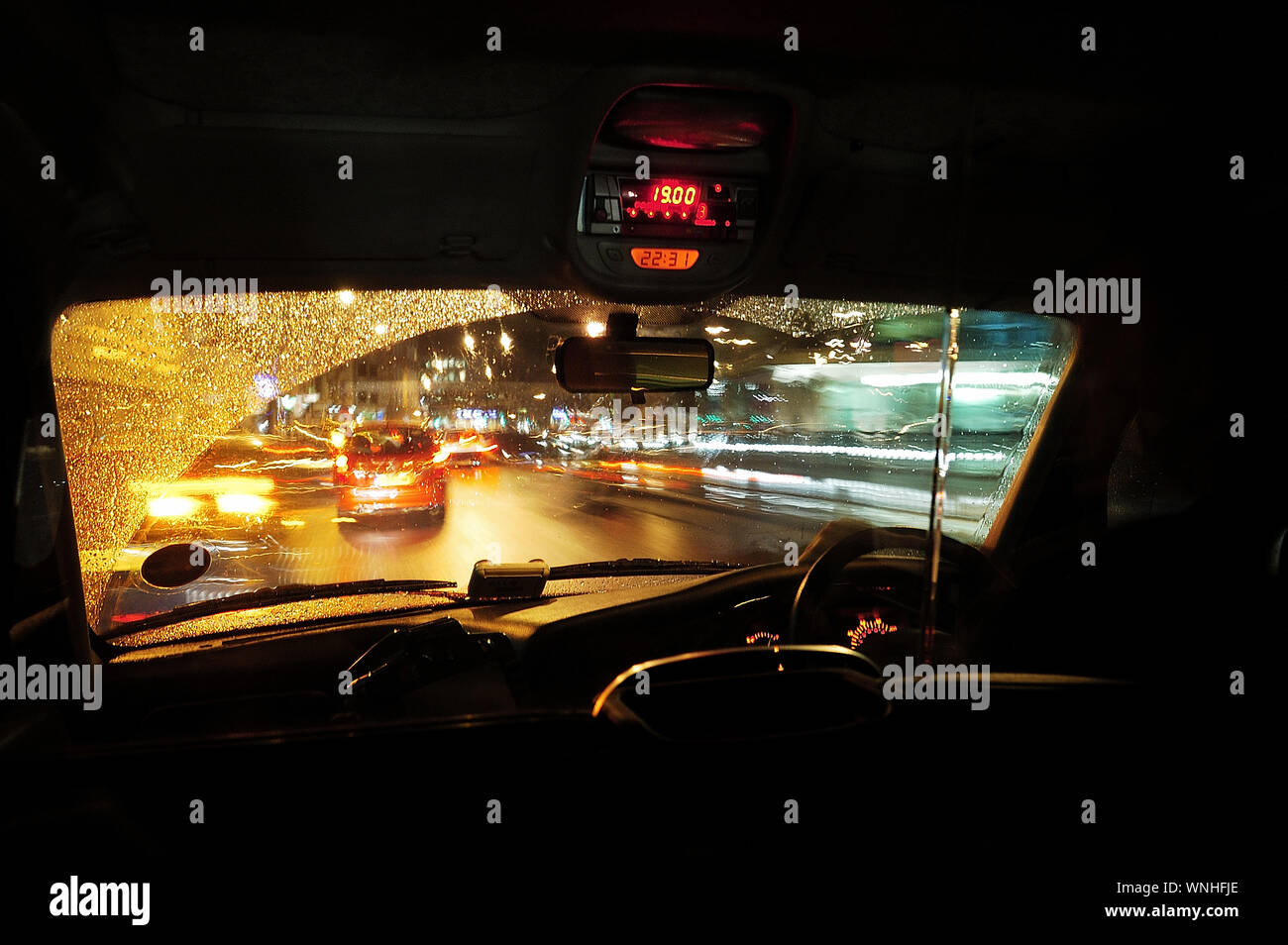 London cab passenger interior hi-res stock photography and images - Alamy