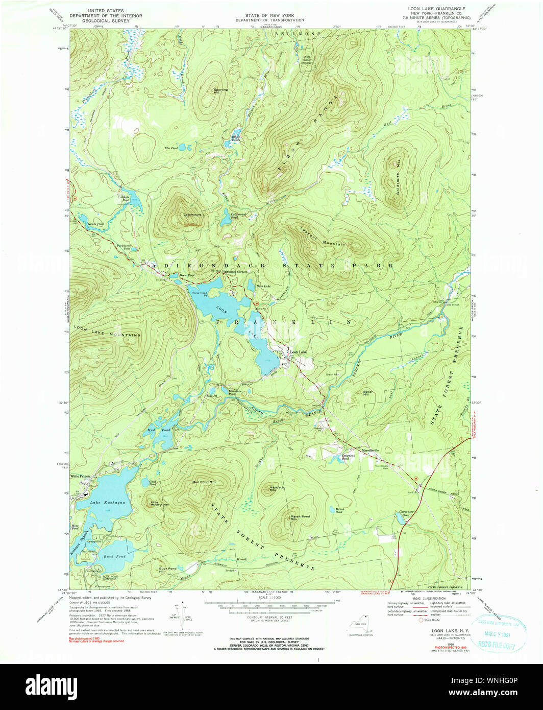 Map of loon lake hi-res stock photography and images - Alamy