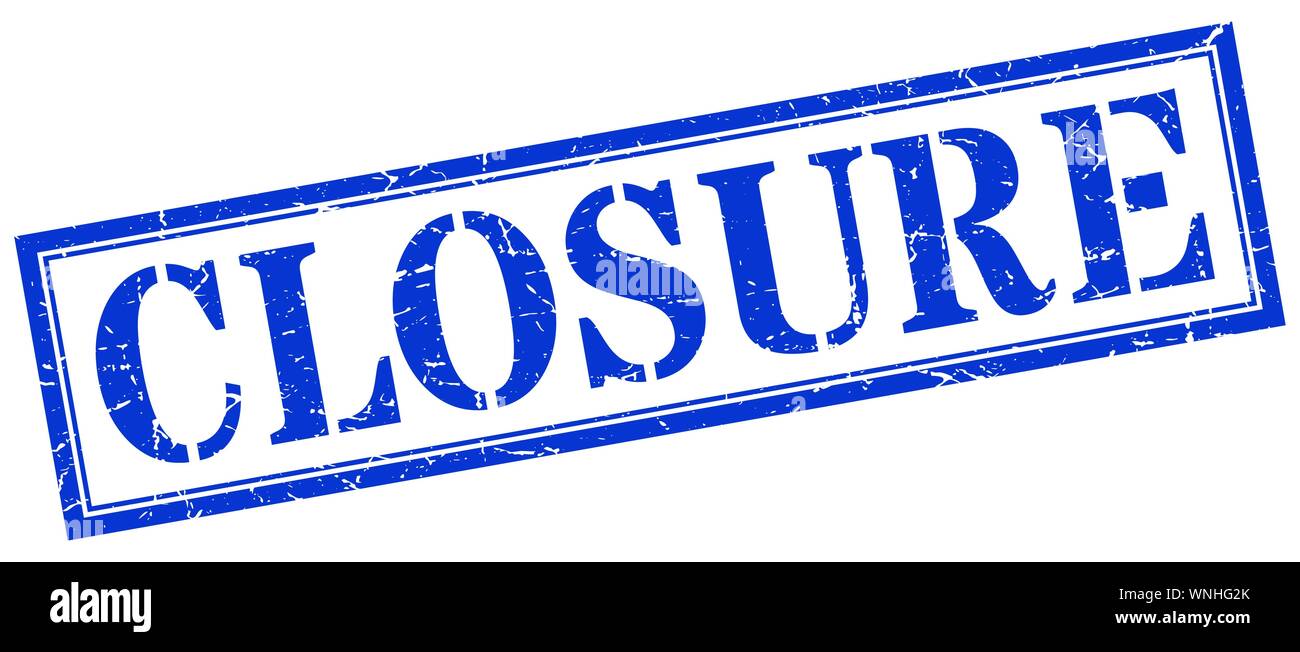Closure notice Stock Vector Images - Alamy