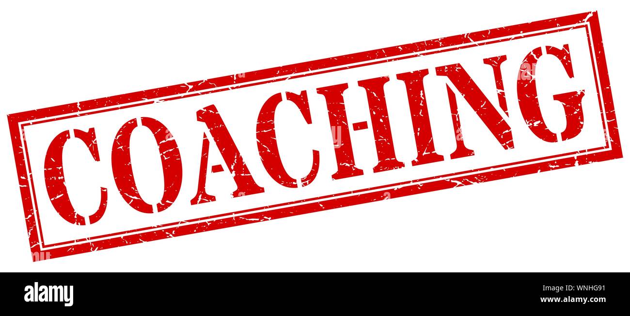 coaching stamp. coaching square grunge sign. coaching Stock Vector ...