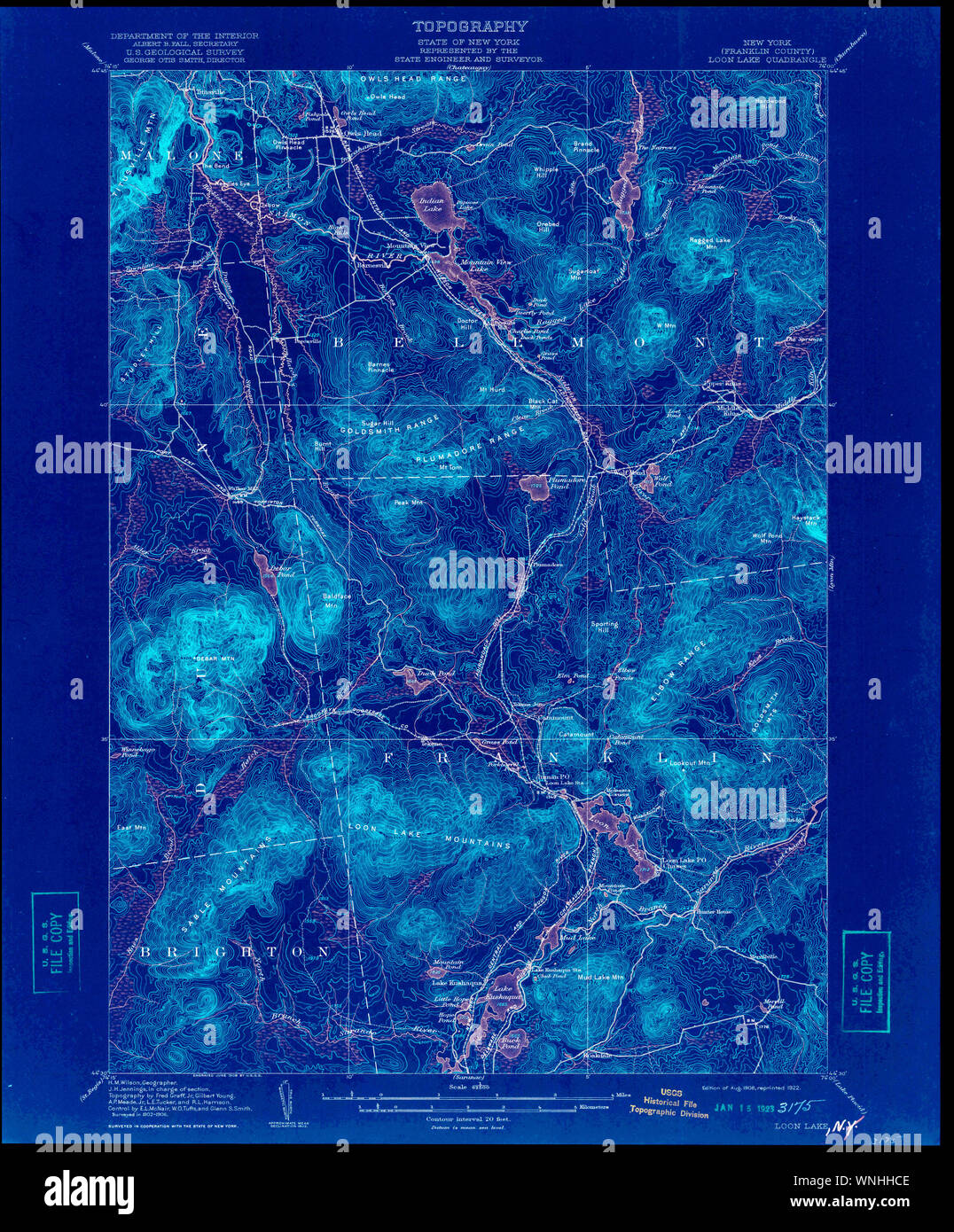 Map of loon lake hi-res stock photography and images - Alamy