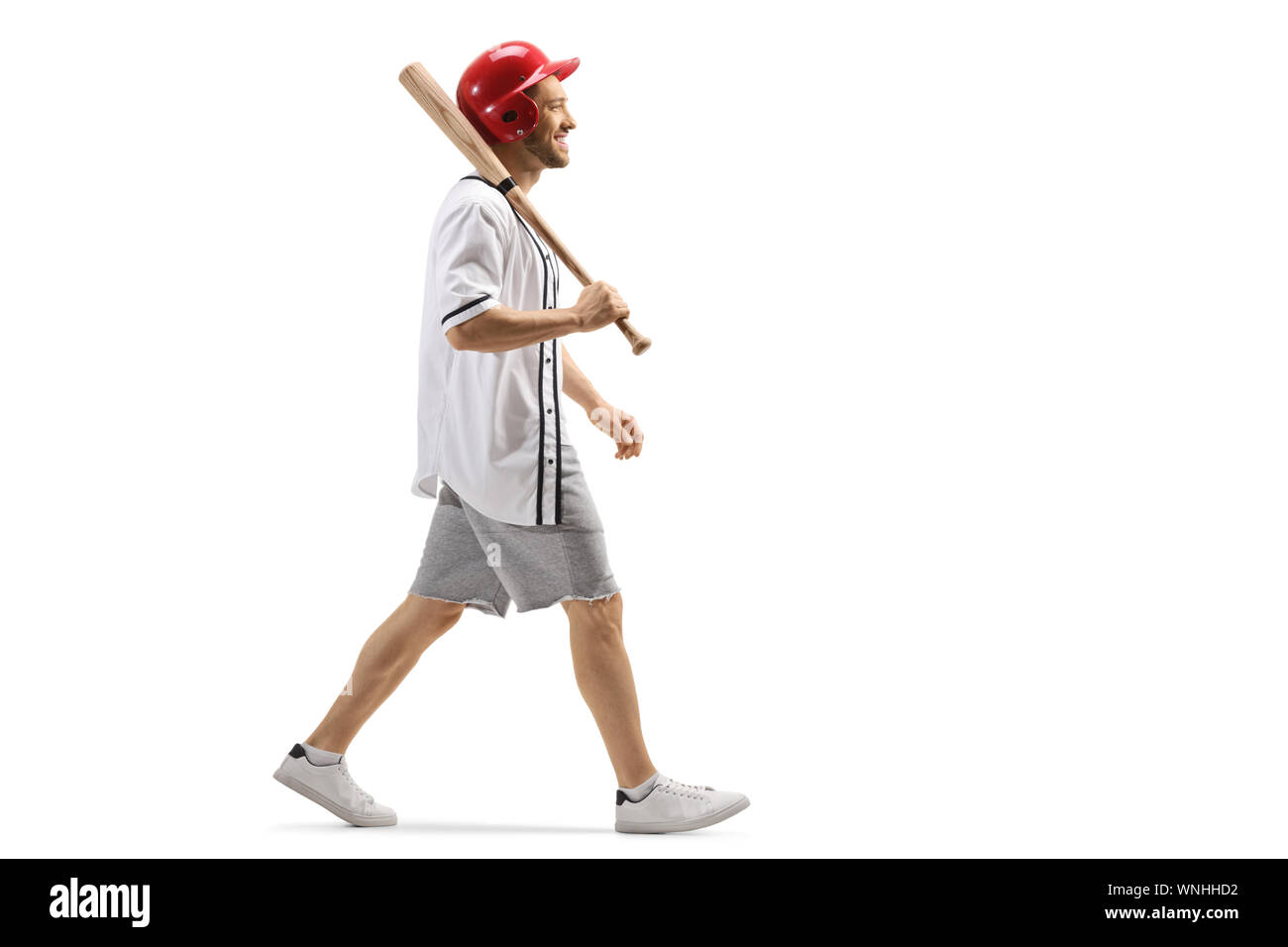 Man walking with helmet hi-res stock photography and images - Alamy