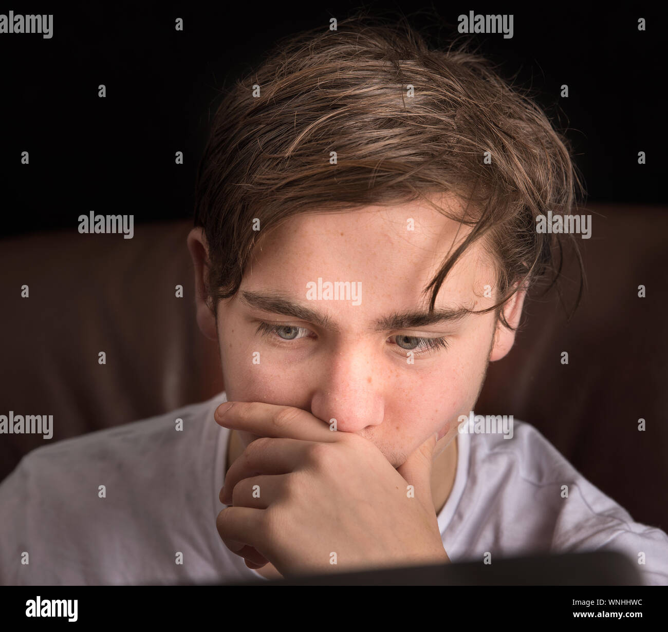 Hesitant look hi-res stock photography and images - Alamy