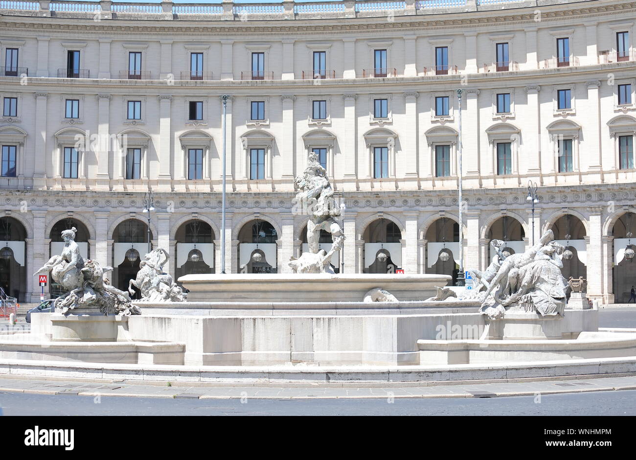 Piazza della Repubblica Rome Italy Stock Photo - Alamy