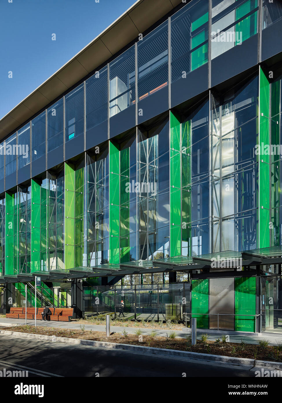 Station building facade detail. North West Metro Stations, Sydney ...