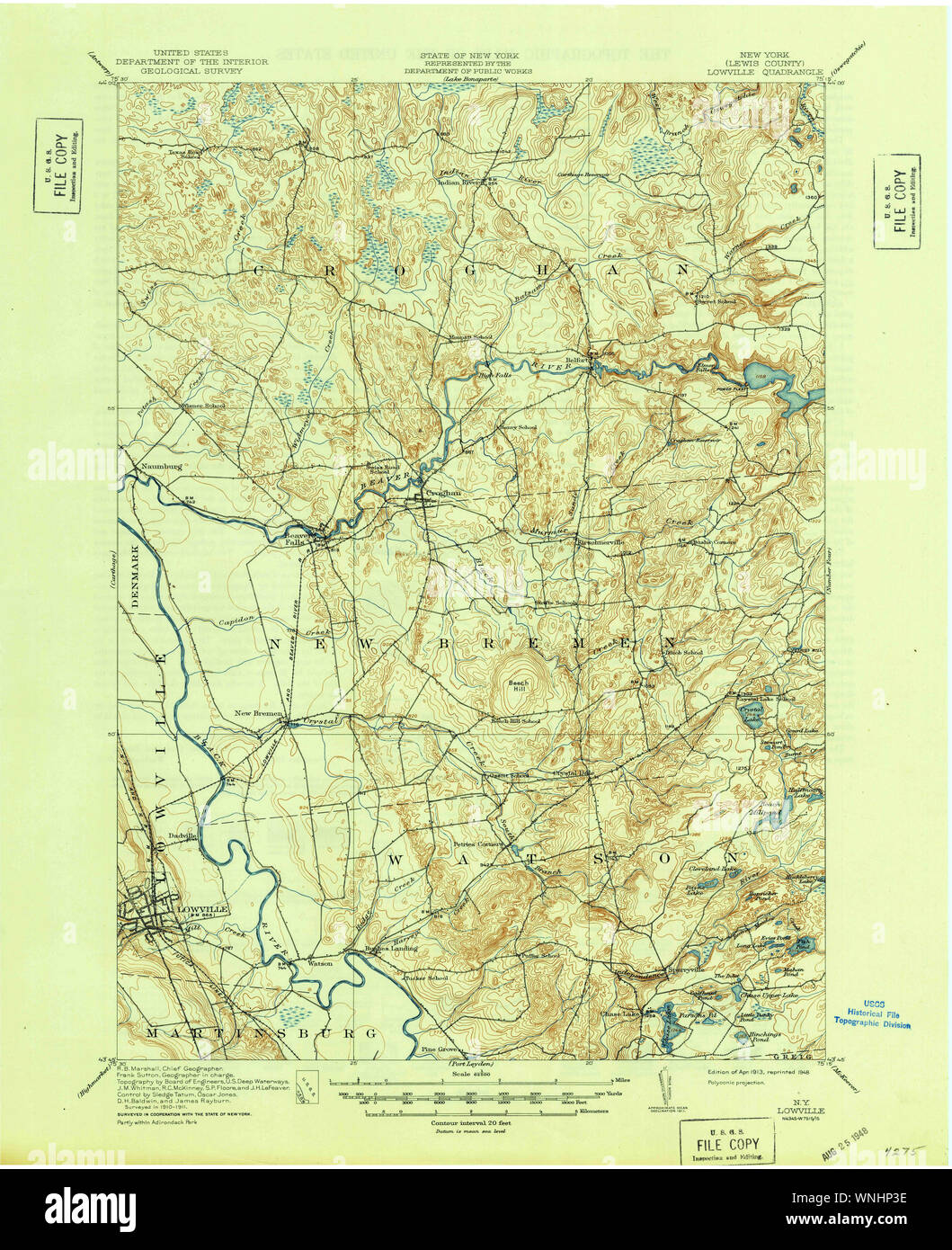 Lowville map hi-res stock photography and images - Alamy