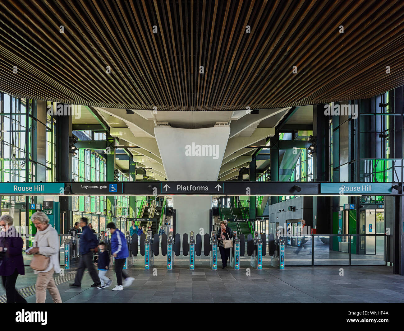 Station street level entrance. North West Metro Stations, Sydney ...