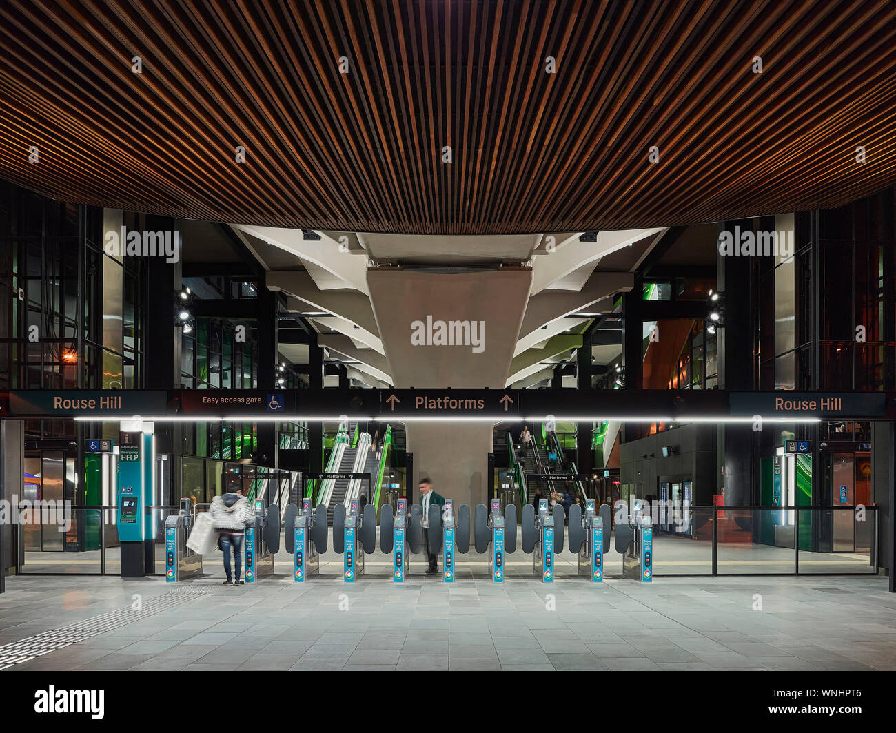 Station street level entrance. North West Metro Stations, Sydney ...