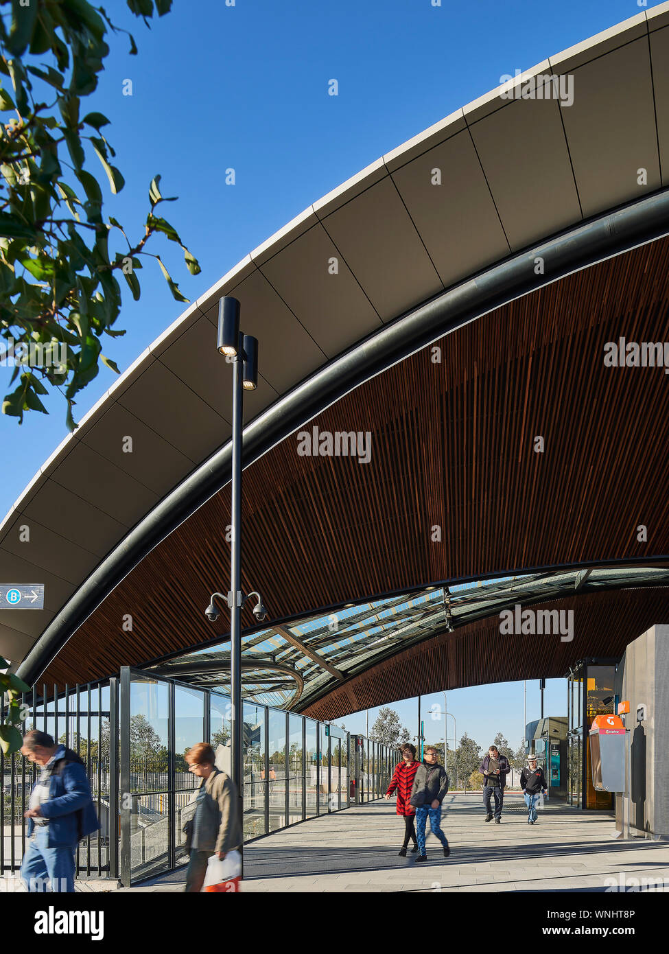 Station building entrance detail. North West Metro Stations, Sydney ...