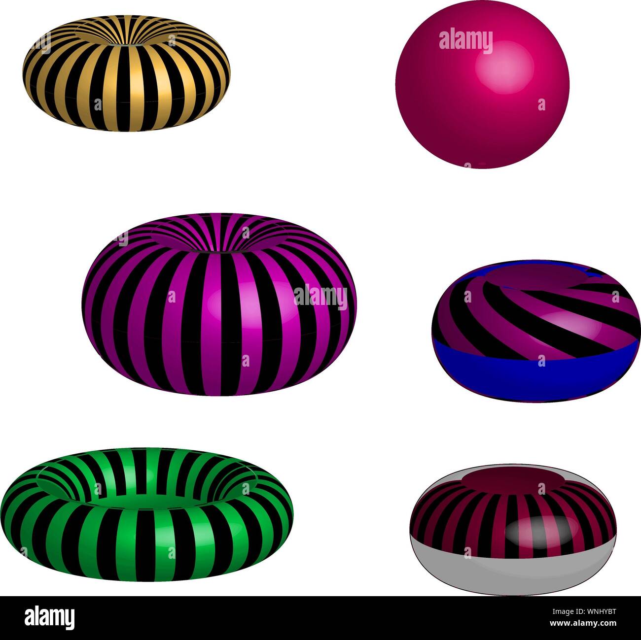 abstract 3D ball logo design Stock Photo - Alamy