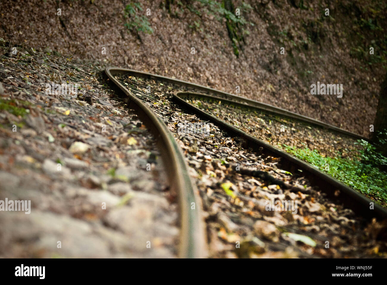 Empty rail track hi-res stock photography and images - Alamy