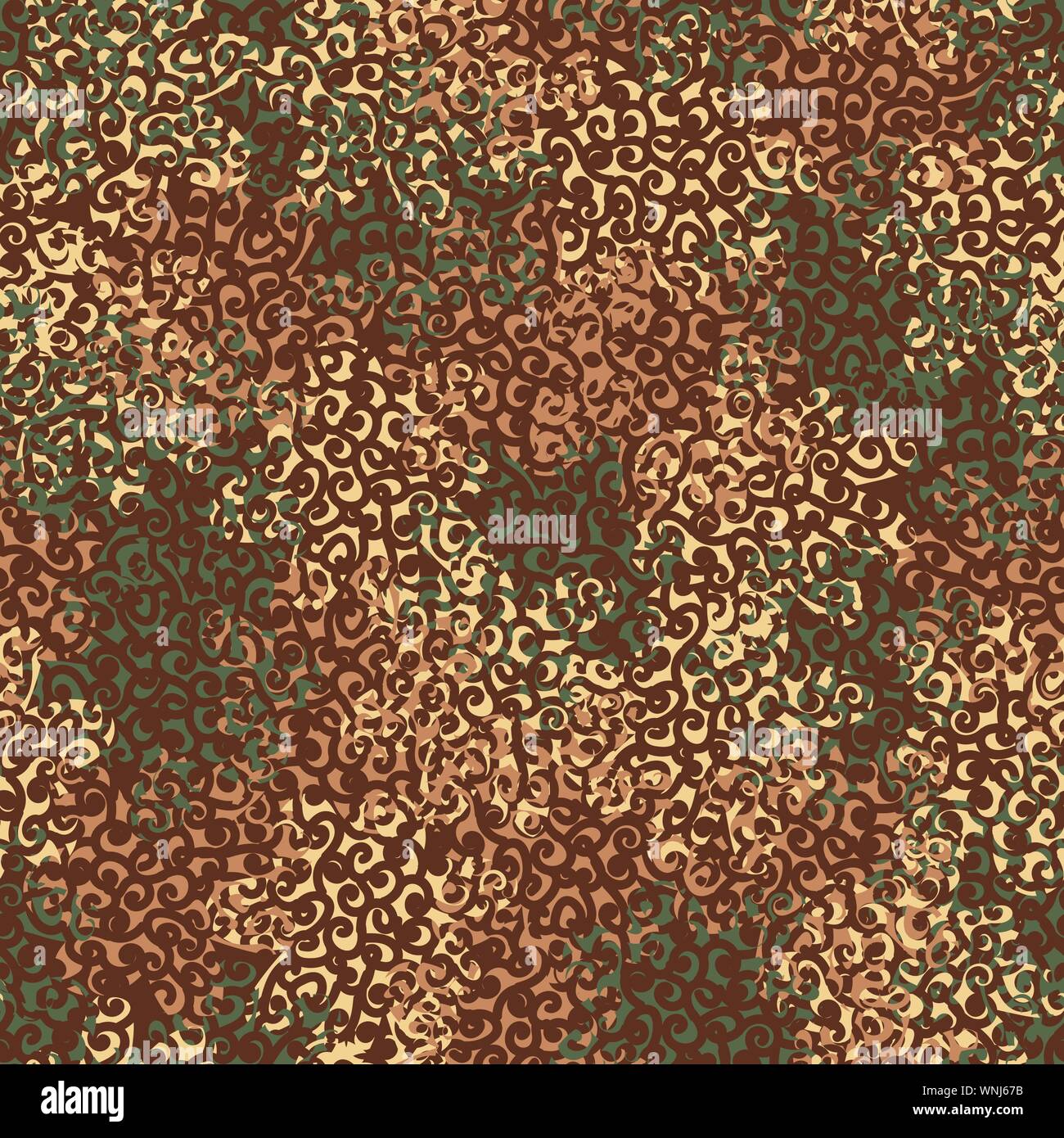 seamless vector organic autumn pattern in rust colors Stock Vector ...