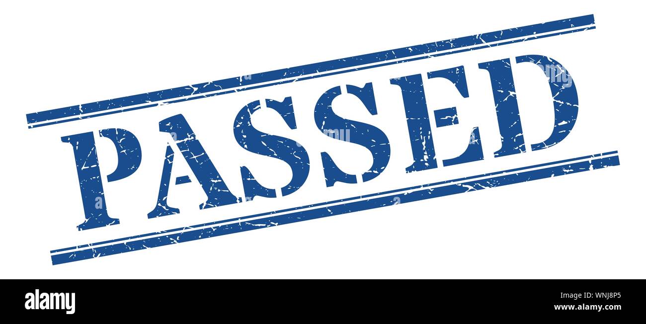 passed stamp. passed square grunge sign. passed Stock Vector Image ...