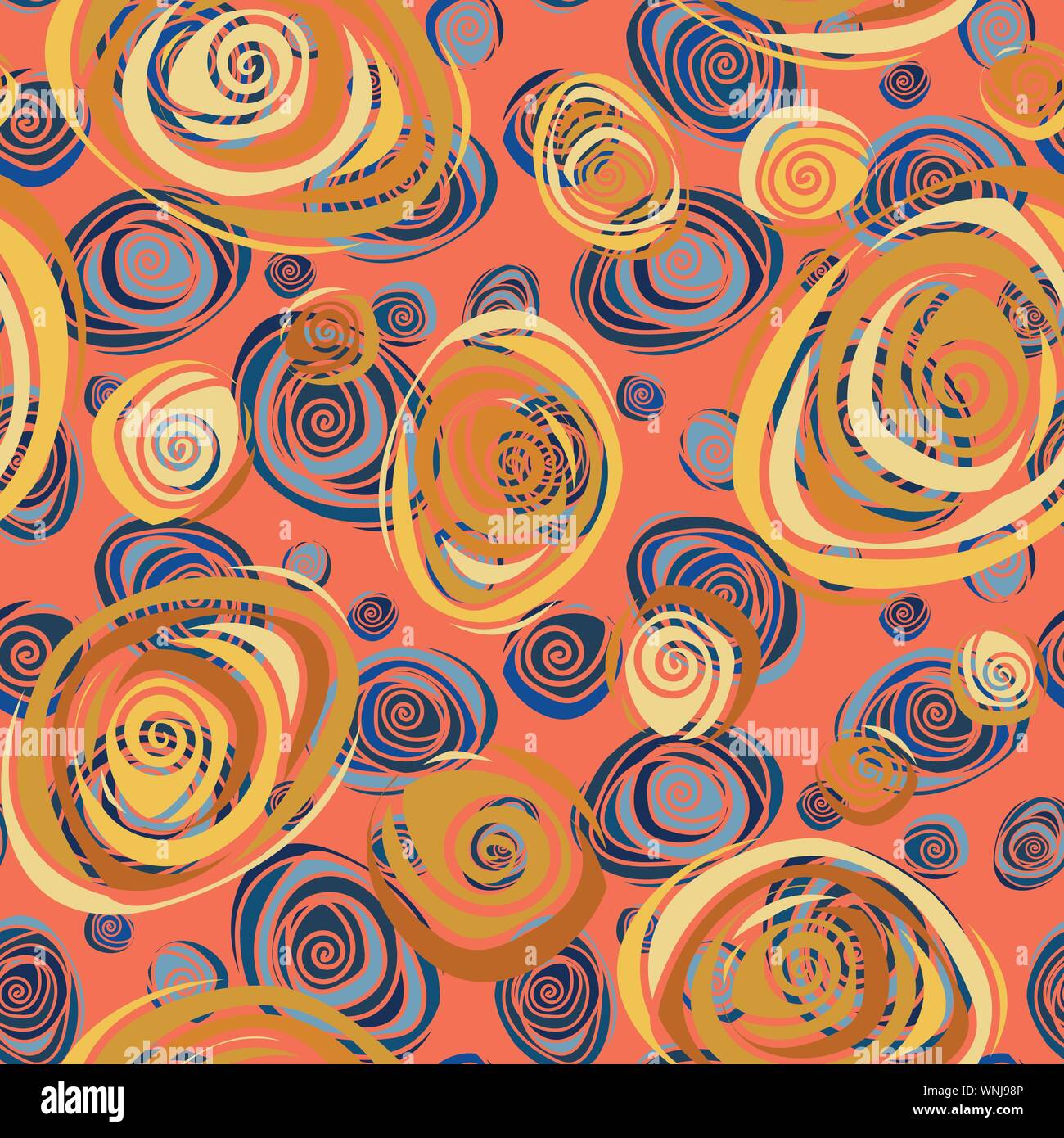 seamless vector psychedelic pattern in vibrant colors Stock Vector ...